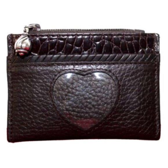 Brighton | Bags | Brighton Premium Croco Pebbled Leather Heart Photo ...